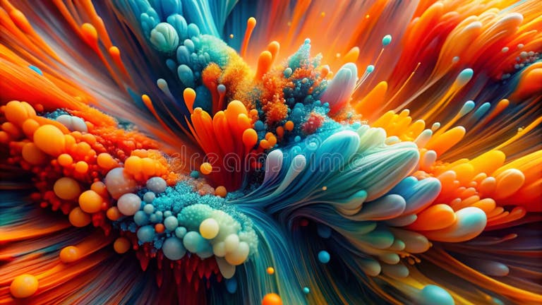 Experience the Dynamic Energy of Abstract Motion a 4K 3D Macro ...