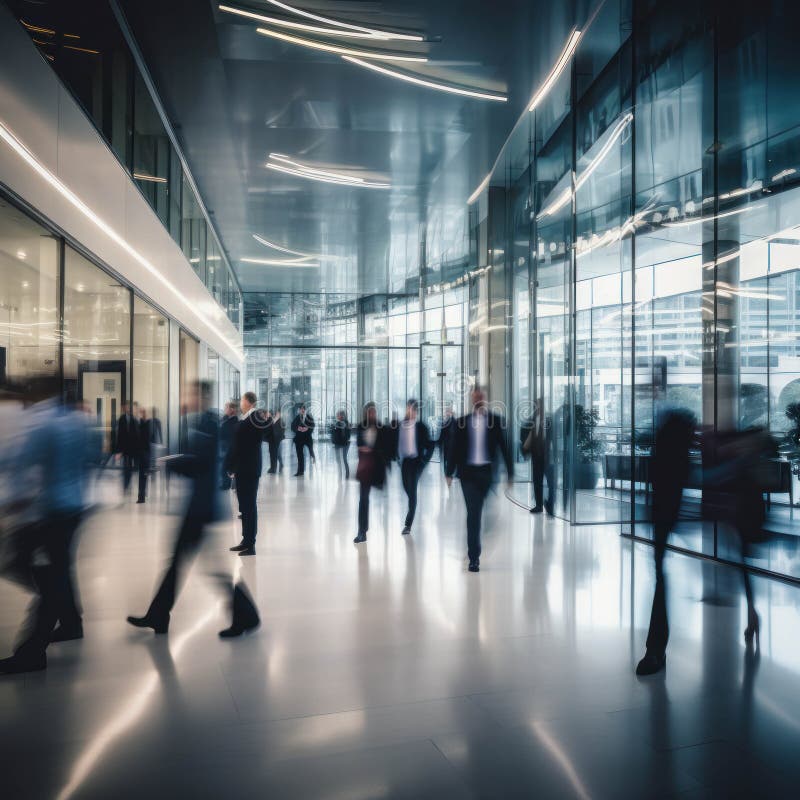 Experience the Dynamic Essence of a Bustling Office Environment As ...