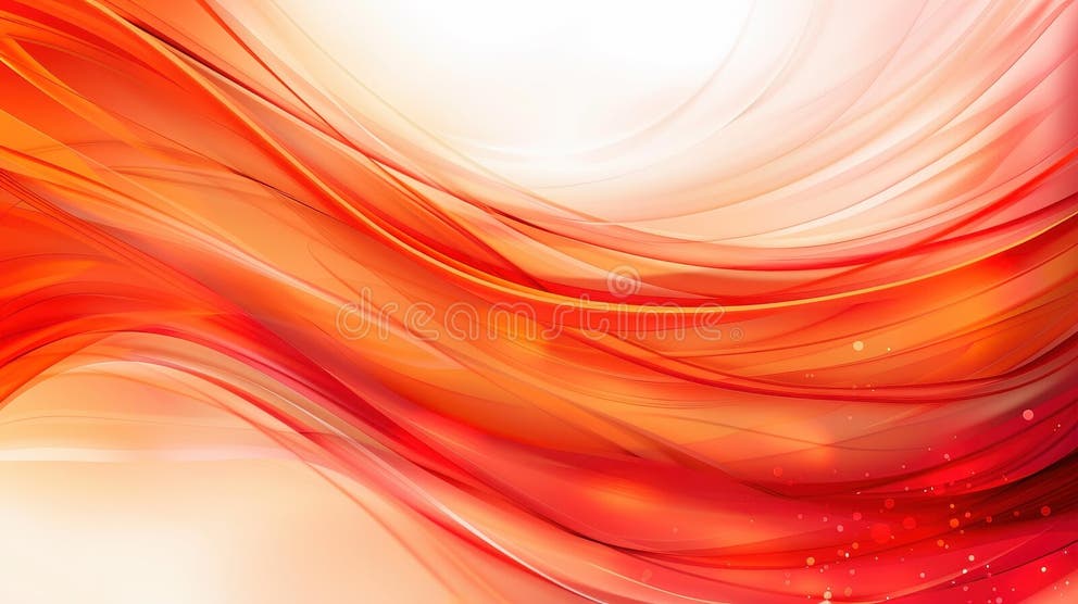 Experience the Dynamic Flow of Change with Glowing Red and Orange Waves ...