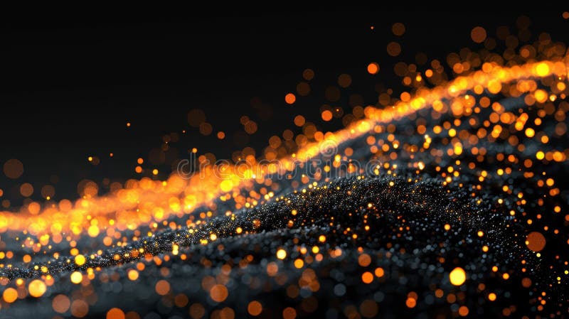 Experience the Dynamic Flow of Change with Glowing Red and Orange Waves ...