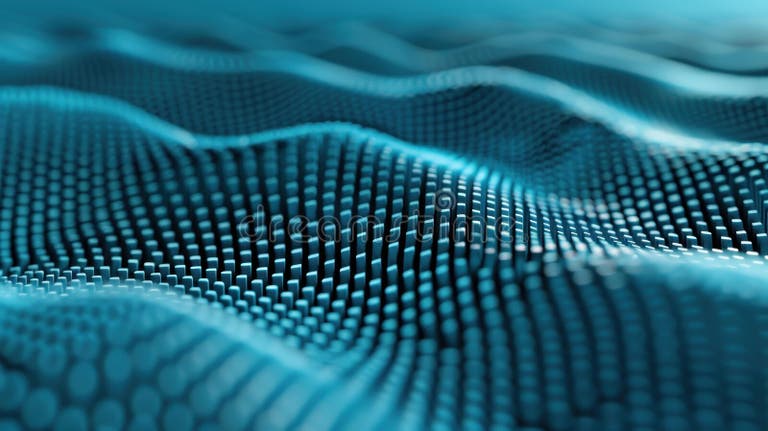 Experience a Dynamic Loop of Blue Particles Illustrating Data Flow and ...