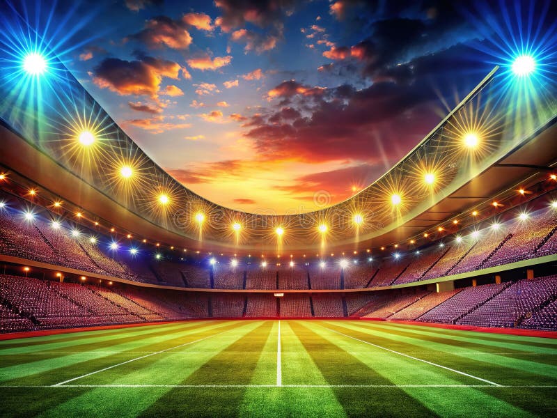 Stunning Grandstand Arena Design Dynamic Lighting and Vibrant Colors ...