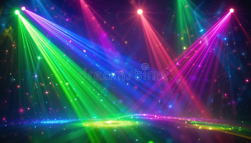 Festive Laser Light Show Background Vibrant Abstract Design for Holiday ...