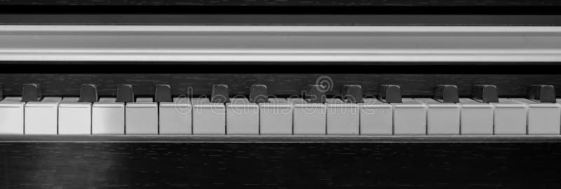 Harmony in Monochrome: a Close-Up of Piano Keys Stock Image - Image of ...