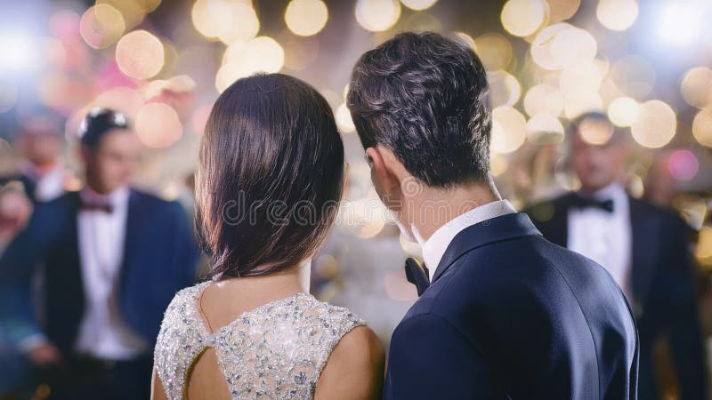 Glamorous Gala Night: Dancing Elegance Under Sparkling Lights Stock ...