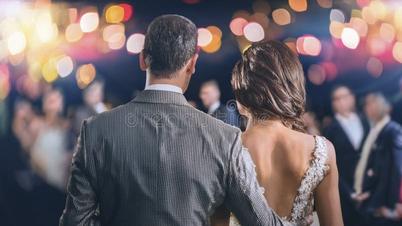 Glamorous Gala Night: Dancing Elegance Under Sparkling Lights Stock ...