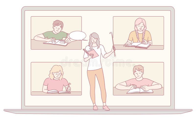 Experience an Engaging and Interactive Online Learning Environment Via Virtual Classrooms Stock ...