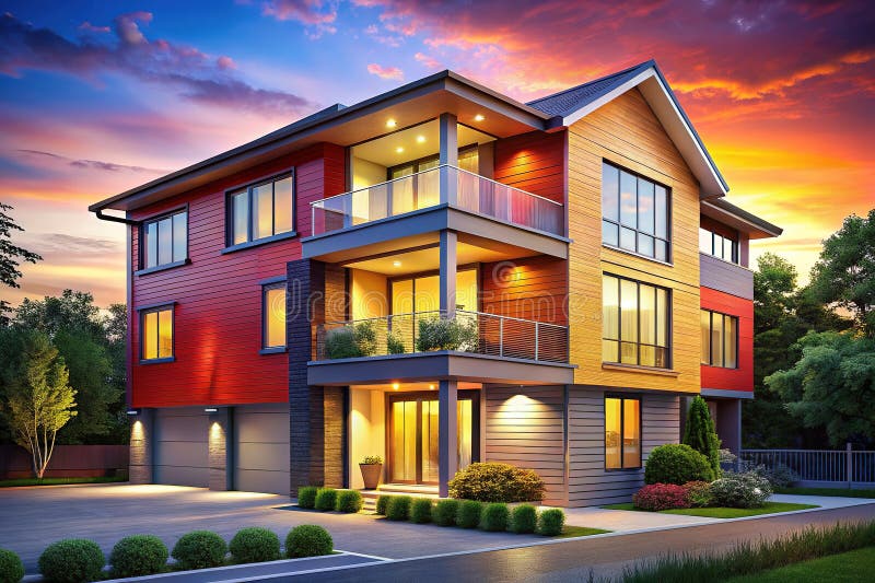 Stunning Brand New Triplex House Modern Design Suburban Living Awaits ...