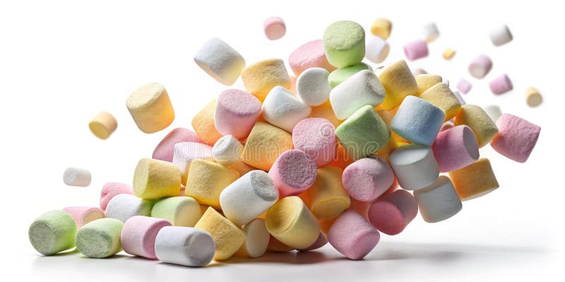 A Delicate Dance of Sweetness a Stunning Macro Shot of a Falling ...