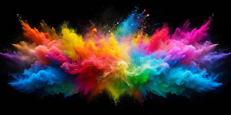 Experience the Explosive Burst of Colors Colliding and Mingling To ...