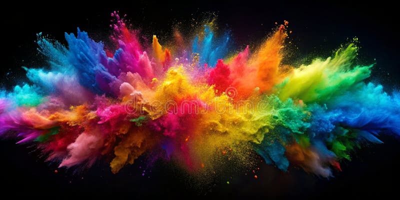 Experience the Explosive Burst of Colors Colliding and Mingling To ...