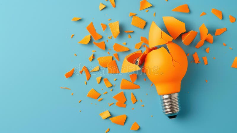 A Stunning Visual of Creativity Unleashed As a Light Bulb Shatters ...