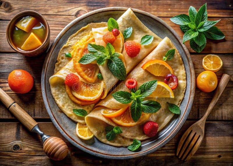 Sweet Chandeleur Celebration a Culinary Masterpiece of Citrus and Honey ...