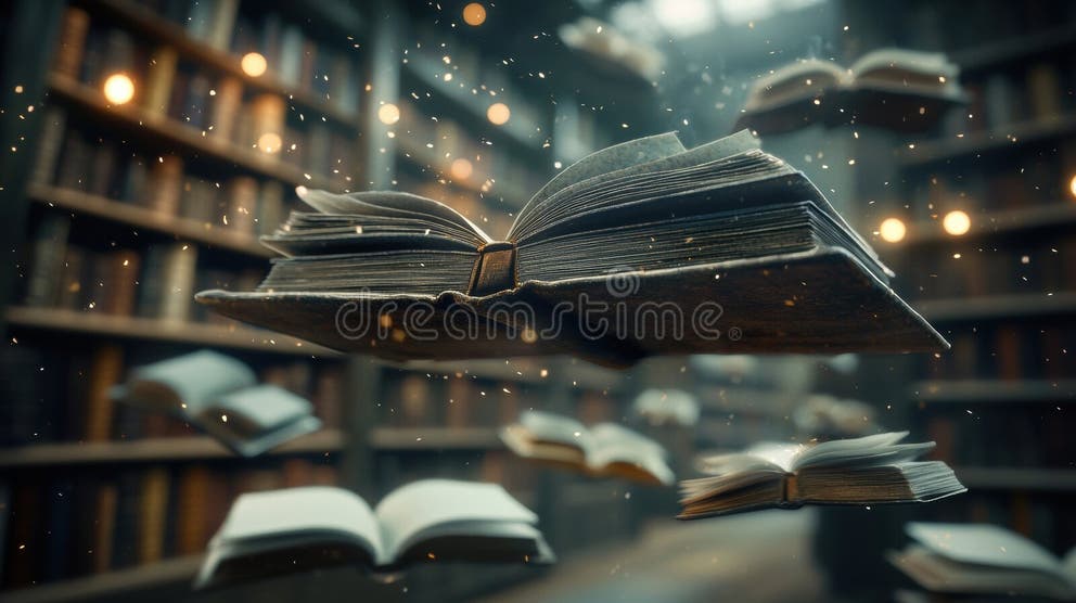 A Marvelous Journey of Imagination As a Book Soars through the Air ...