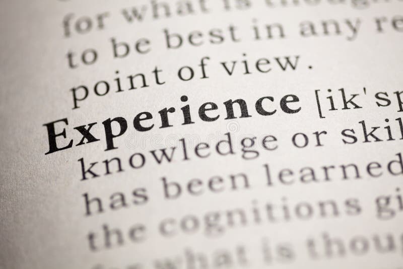 Experience stock image. Image of word, information, dictionary - 79509151