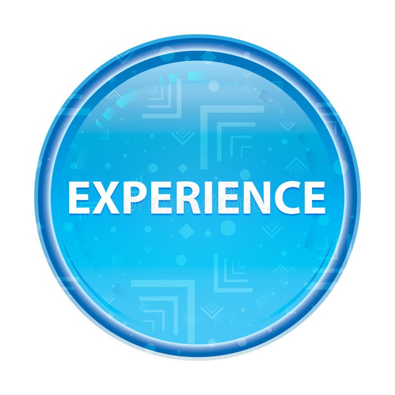 Experience Floral Blue Round Button Stock Illustration - Illustration ...