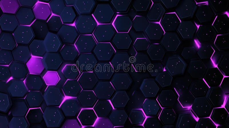 Experience the Flow of Futuristic Hexagon Patterns with Dynamic Dots ...