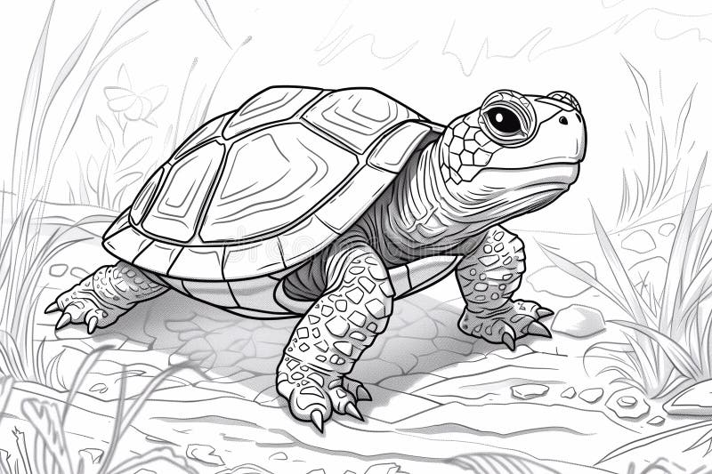 Experience a Fun and Engaging Cartoon Turtle Design Perfect for ...