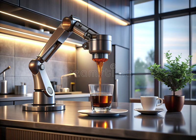 Experience the Future of Coffee Brewing a Futuristic Robotic Coffee ...