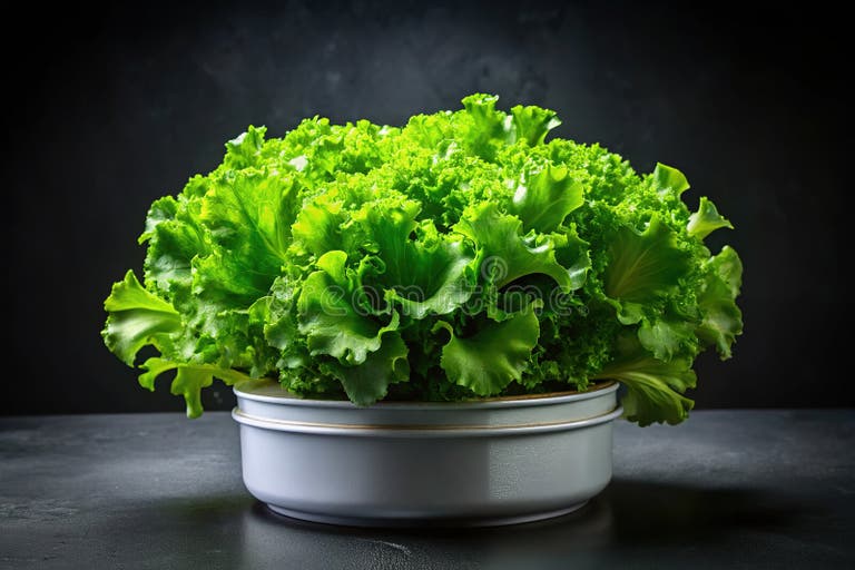 Sustainable Indoor Circular Hydroponic Lettuce Farm Fresh Greens Grown ...