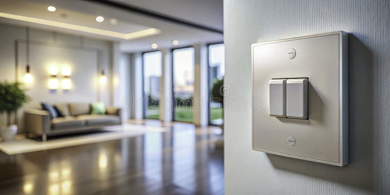 Sleek Modern Light Switch for Seamless Home Automation and Energy ...
