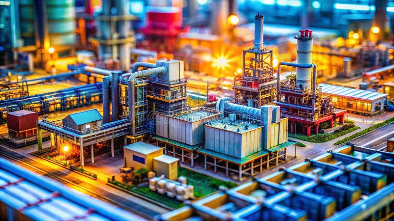 Modern Industrial Complex Isometric View of Advanced Manufacturing and ...