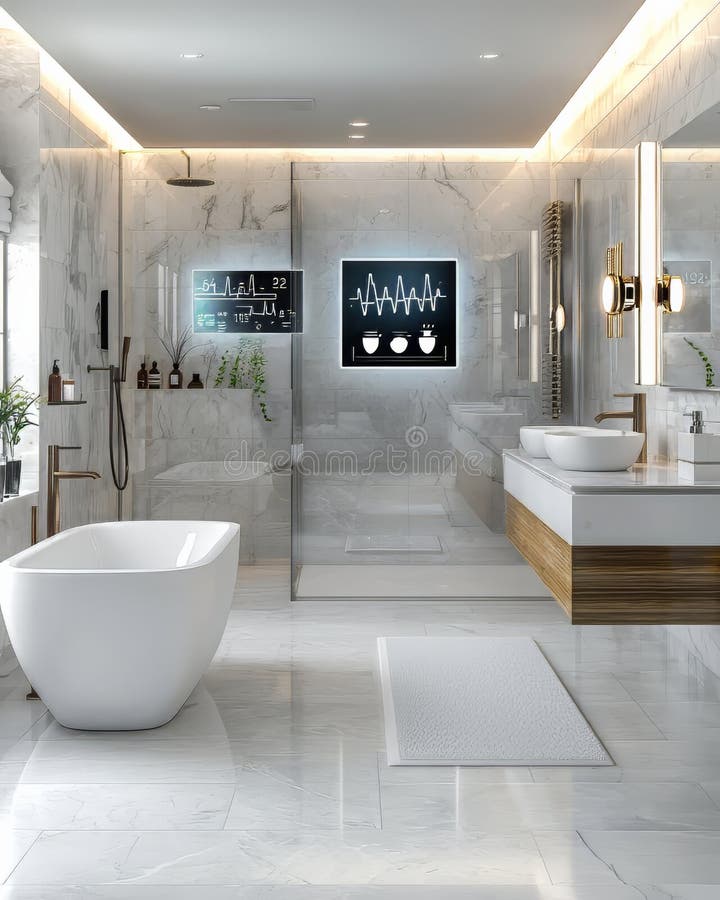 Experience the Future: an Innovative Smart Bathroom with a Large Tub ...