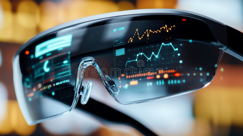 Immersive Vision CloseUp of Smart Glasses Featuring a CuttingEdge ...