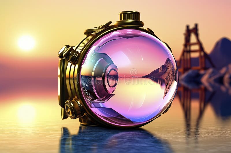 Experience the Future of Photography with AI Camera Artwork. Vibrant ...