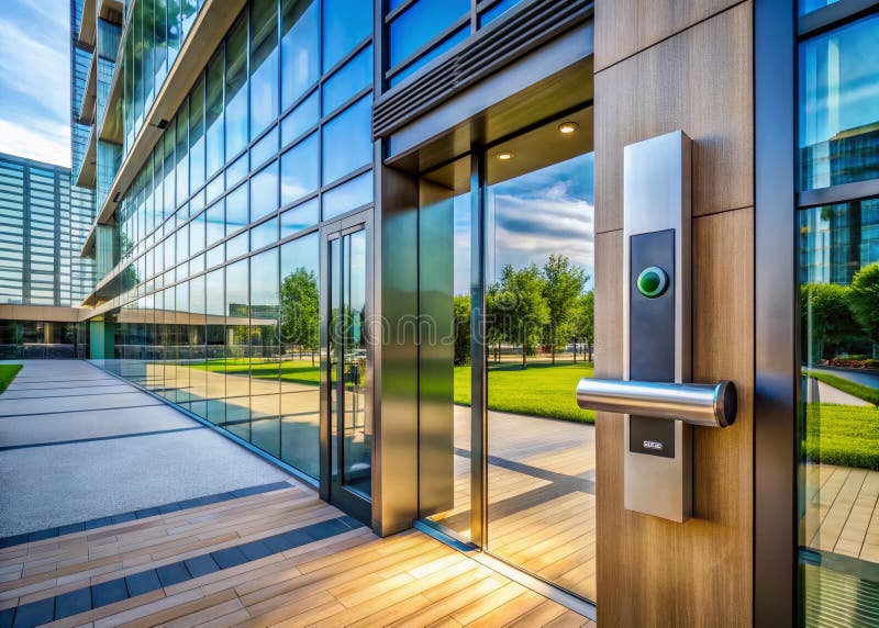 Securing Modern Living Sleek Minimalist Architecture with Keyless Entry ...