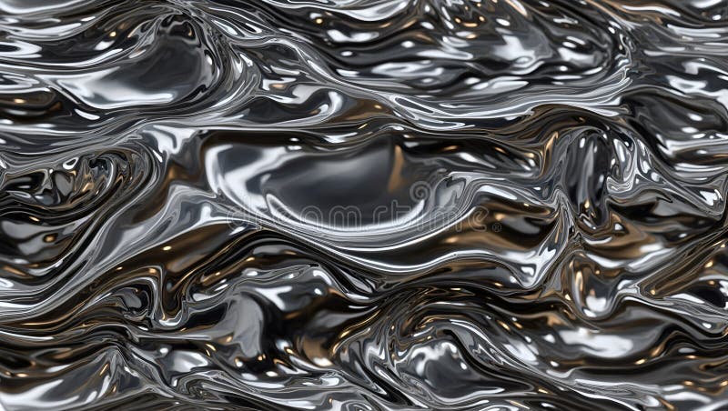 Futuristic Liquid Steel: Steel Background Texture. AI Generate Stock ...