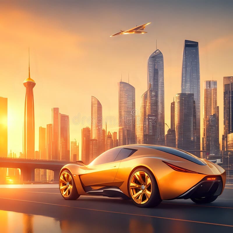 Ai New Generation Technology Car Stock Photo - Image of management ...