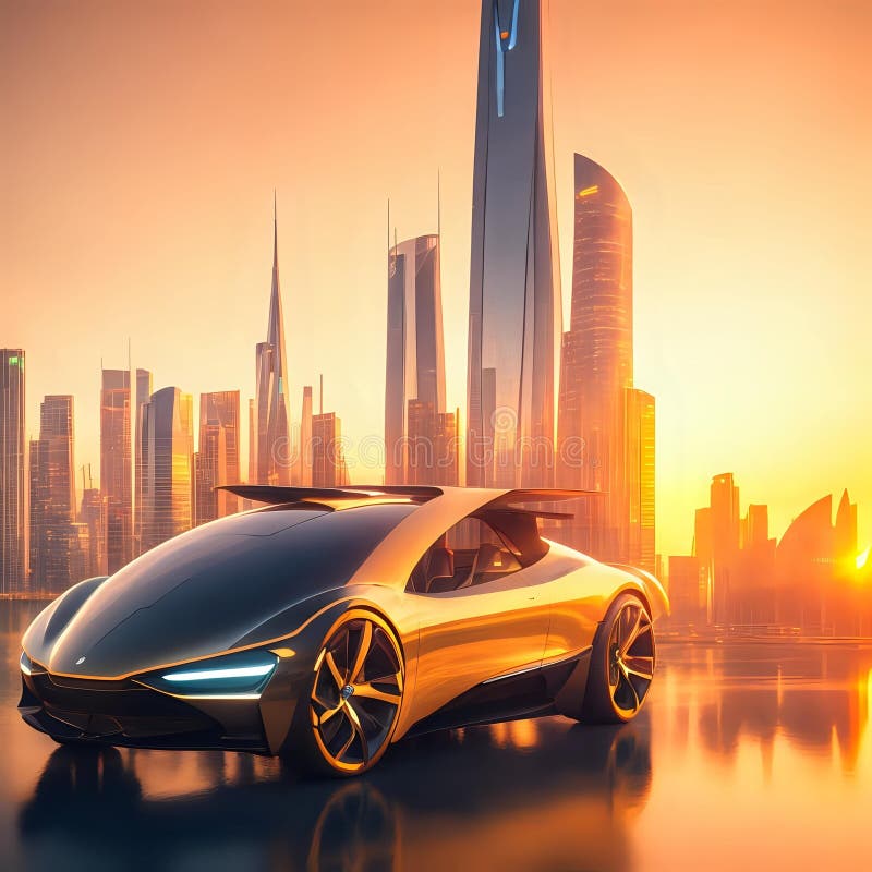 Ai New Generation Technology Car Stock Photo - Image of vehicle ...