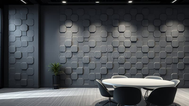 Stunning Modern Hexagonal Office Interior Design AIGenerated ...