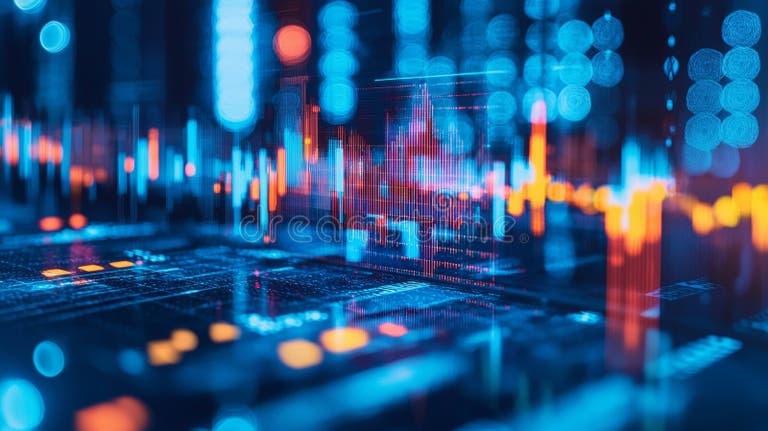 Experience Futuristic Data Visualization Featuring Dynamic Graphs and ...