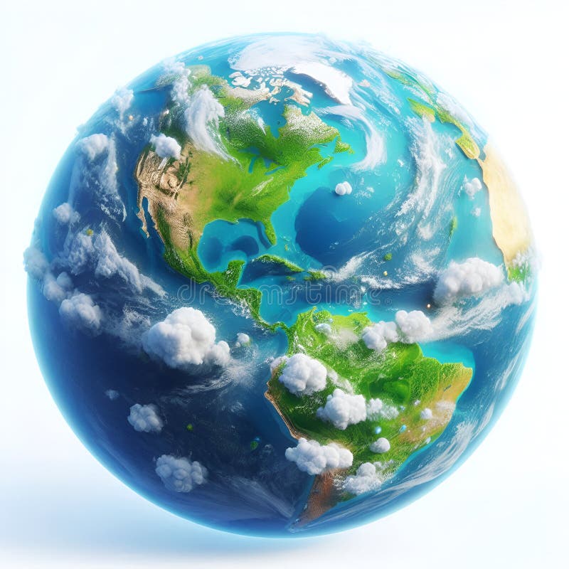 Serene Horizons: High-Tech Globe Showcasing a Peaceful World ...