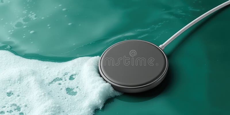 Elegant Wireless Charger Natural Greens and Dynamic Wave Design Inspire ...