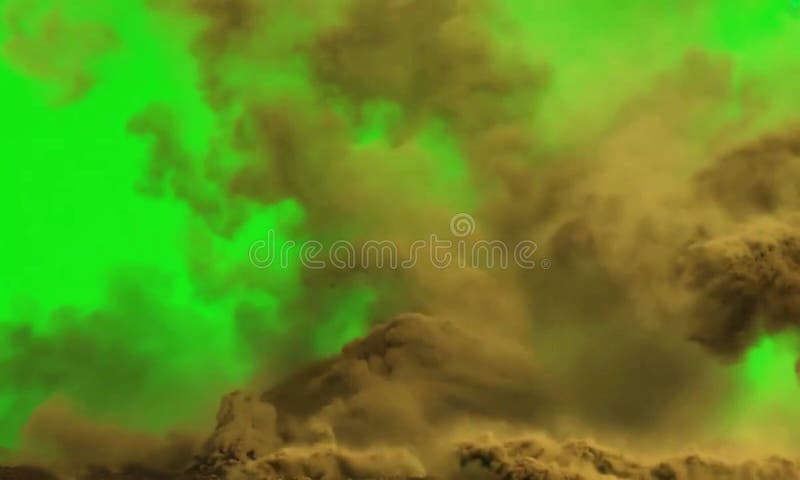 Powerful Sand Explosion on Green Screen Background, Dramatic Sand and ...