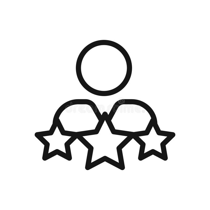 Experience Icon Black Line Art Vector Logo Stock Vector - Illustration ...