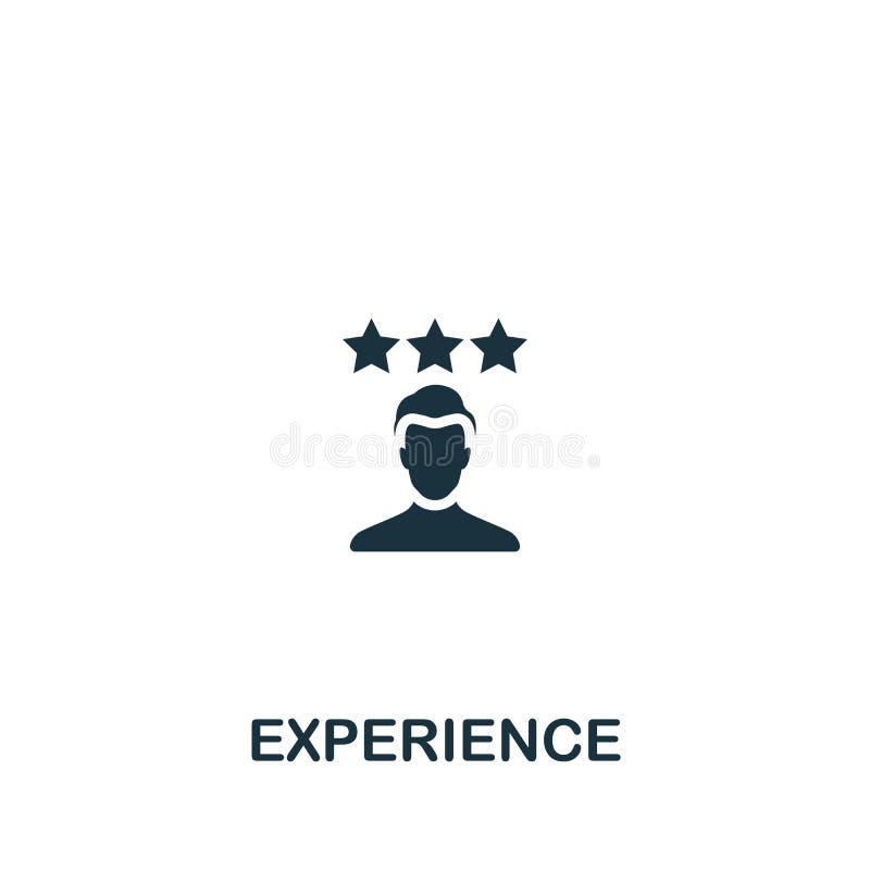 Experience Icon. Monochrome Simple Icon for Templates, Web Design and ...