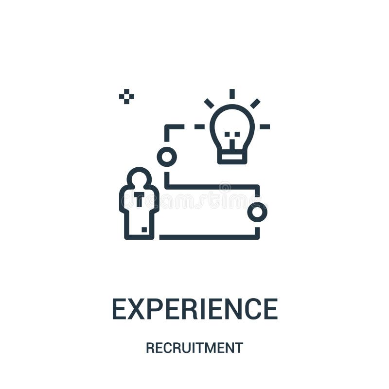 Experience Icon Vector from Recruitment Collection. Thin Line ...