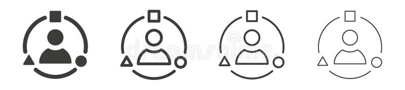 Experience Icon Vector Set on White Background Stock Vector ...