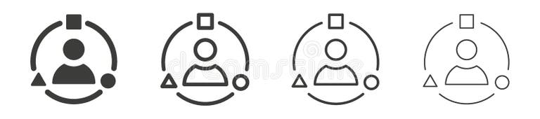 Experience Icon Vector Set on White Background Stock Vector ...
