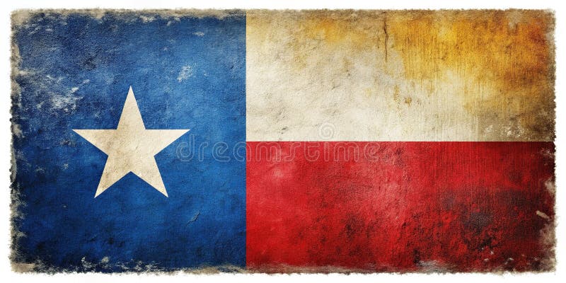A Vibrant Grungy Interpretation of the Texas State Flag HighQuality ...