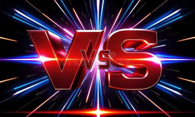 Bold Versus Battle Concept with Dynamic Visuals Showcasing Competition ...