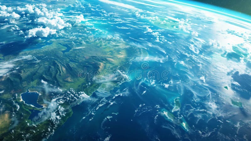 Experience an Interactive Map Animation Showcasing the View of Earth ...