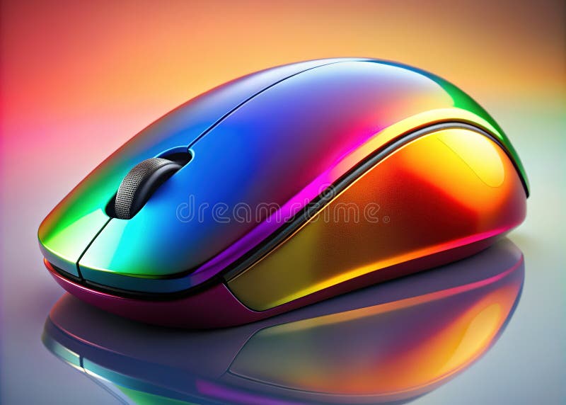 Stunning 3D Illustration of a Realistic Computer Mouse Ergonomic Design ...