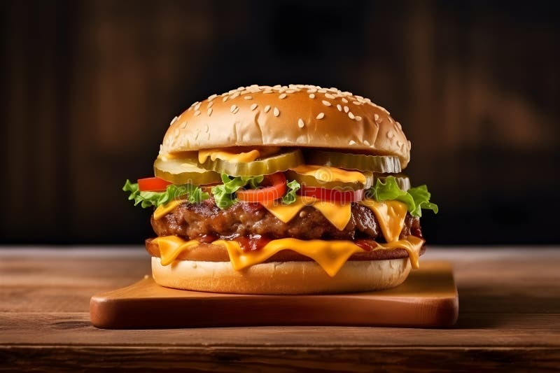 The Art of Burger: Showcasing Culinary Craftsmanship in a Single Frame ...