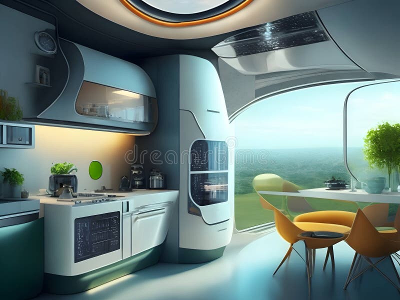 Futuristic Kitchen: Revolutionize Your Culinary Experience Stock ...