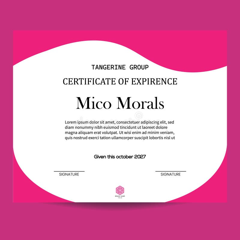 Experience Letter Template, Editable Experience Letter Template Design ...